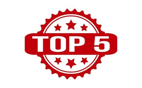 Premium Vector Top 5 Rubber Stamp Seal Vector