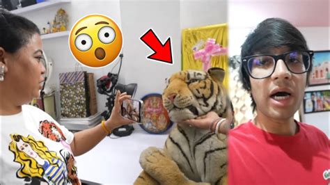 Piyush Ne Tiger Se Bharti Ji Ko Dara Diya 😲 Sourav Joshi Vlogs Youtube