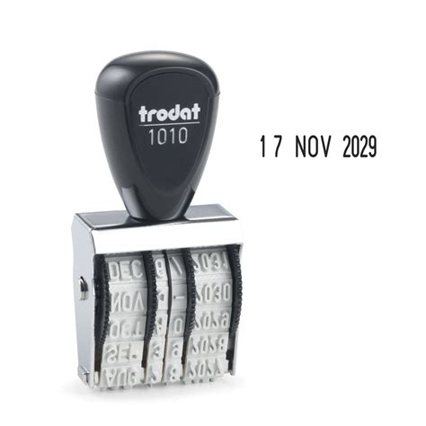 Trodat 1000 Classic Date Stamp 3mm Montarga Rubber Stamps By Montarga