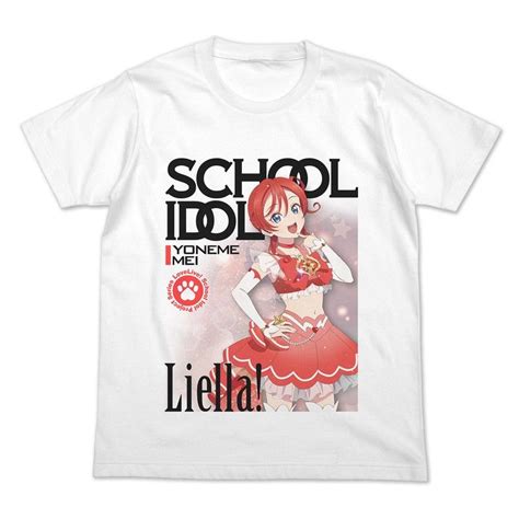 ラブライブスーパースター 米女メイ フルカラーtシャツ オフィシャルカードゲームver ホワイト L｜アニメ・キャラクターコラボグッズ