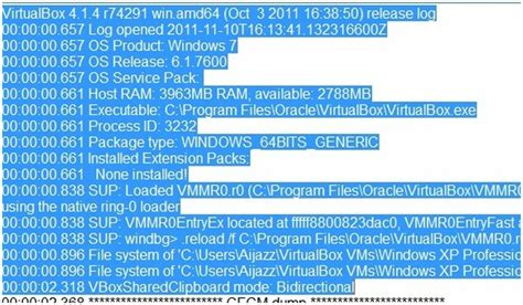 Contents Of Log Files For VirtualBox Download Scientific Diagram