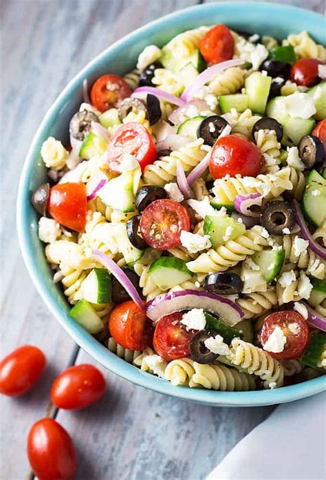 Greek Pasta Salad The Blond Cook