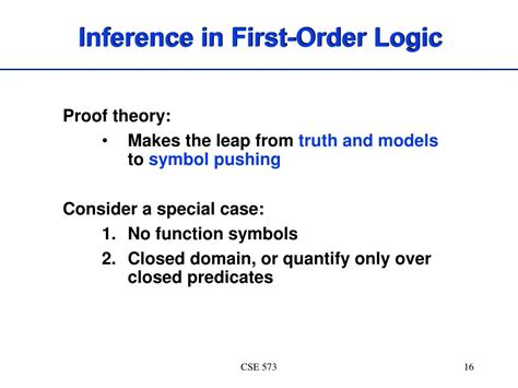 Ppt Lectures 13 14 First Order Logic Powerpoint Presentation Free Download Id6558864