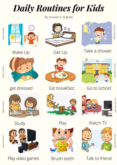 Sample Daily Routine Flowchart