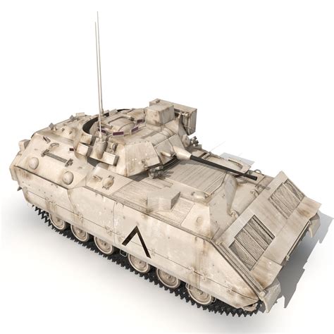 미국 보병 전투 차량 Bradley M2 3d 모델 129 Max Obj Ma Fbx C4d 3ds