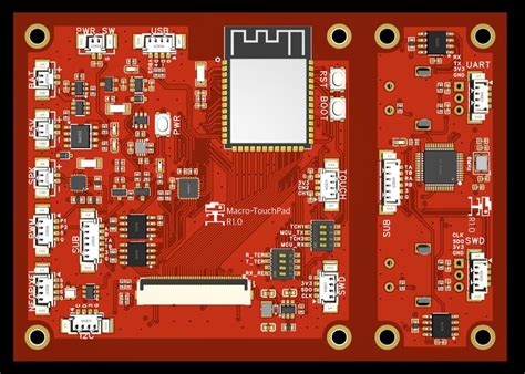 Linkedin Hancheol Cho 페이지 Esp32 S3와 Rgb 인터페이스의 Lcd를 이용한 매크로 터치패드 보드를 오늘 아트웍 마무리 하였다 중간에 부품 배치가