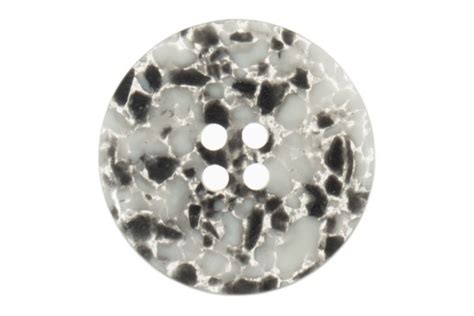 Charcoal Recycled Plastic 25mm Button Freelance Fabrics