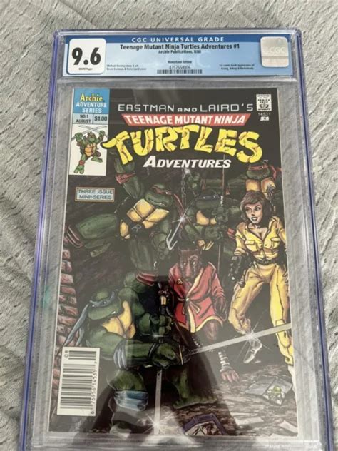 Teenage Mutant Ninja Turtles Adventures 1 Cgc 96 Pagine Bianche 1a