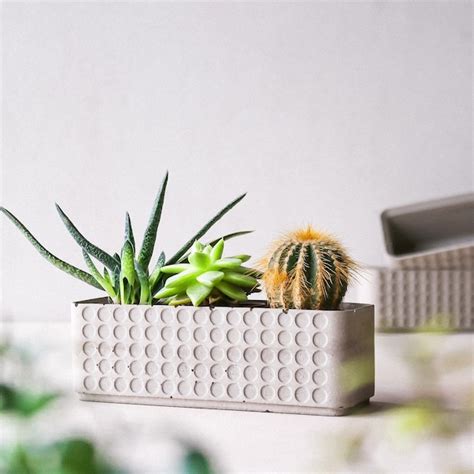 Grey Rectangular Planter Box Etsy