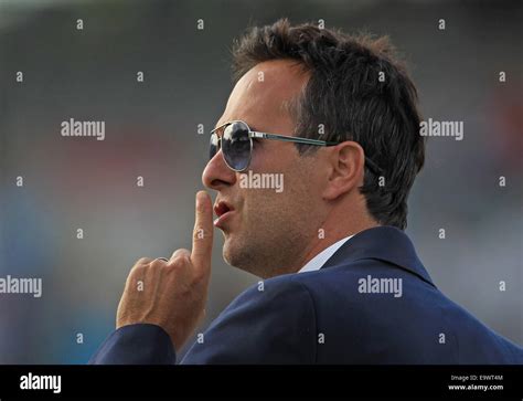Cricket Commentator And Ex England Captain Michael Vaughan Raises His