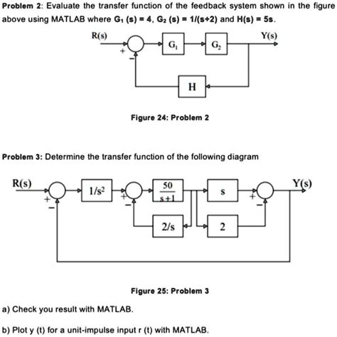 problem 2 evaluate the transfer function of the feedback system shown