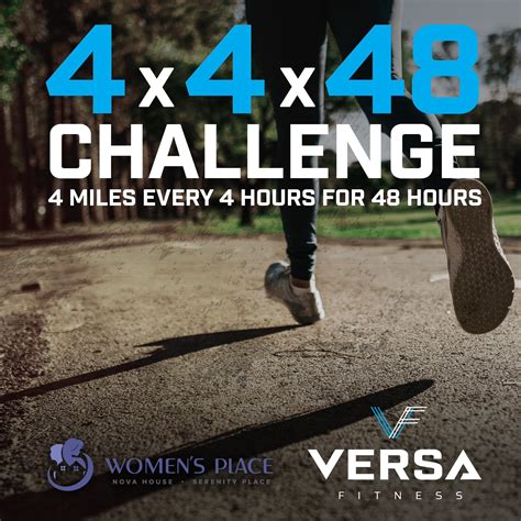 Versa Fitness 4x4x48 Challenge Canadahelps