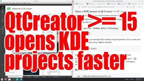 Qt Creator 15 Or Newer Opens Faster Kde Projects Built Using Kde