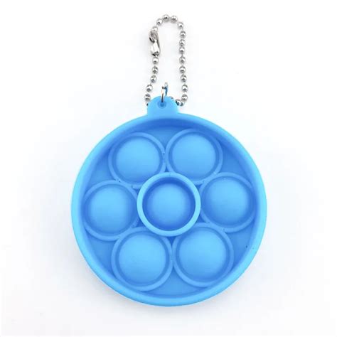 Mini Unicorn Shaped Push Popit Toy Fidget Cartoon Keychain Pop It Poppers Pop It City