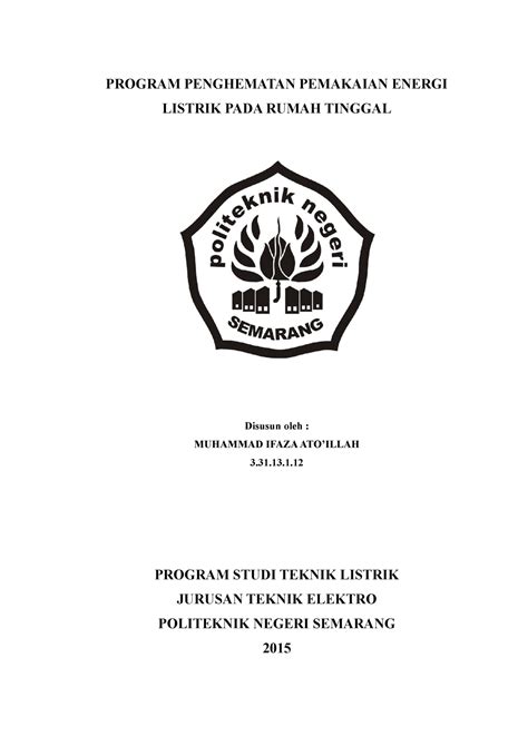 Program Penghematan Pemakaian Energi PROGRAM PENGHEMATAN PEMAKAIAN