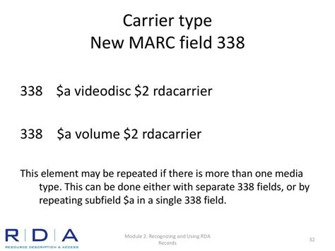 Module 2 Rda Basics Recognizing And Using Rda Records Ppt Download
