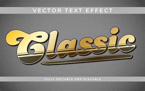 Premium Vector Classic Tv Text Effect