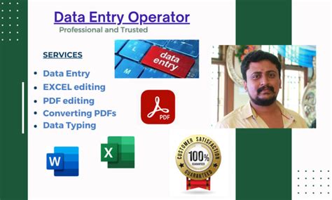 do data typing excel editing pdf editing converting pdf to excel and