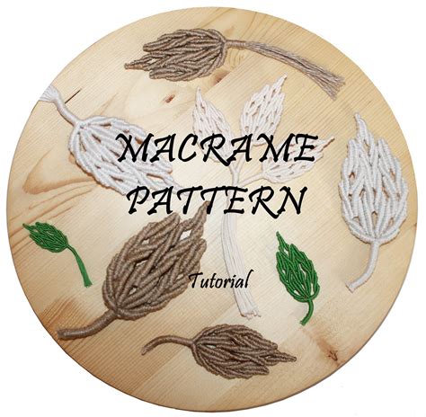 leaf macrame modern macrame macrame decor macrame pattern etsy