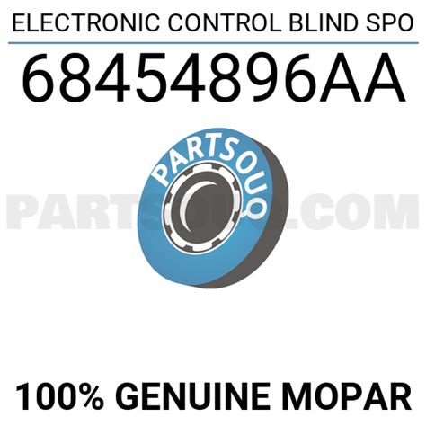 Electronic Control Blind Spo 68454896aa Mopar Parts Partsouq