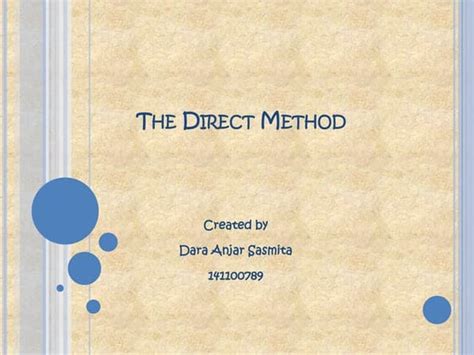 Eg Direct Method Class Pdf