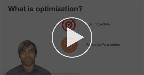 Applications Of Optimization Part 2 Module 1 Introduction To