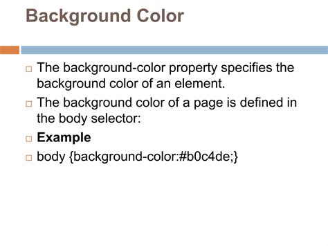 Introduction To CSS PPTX Web Design And HTML Internet