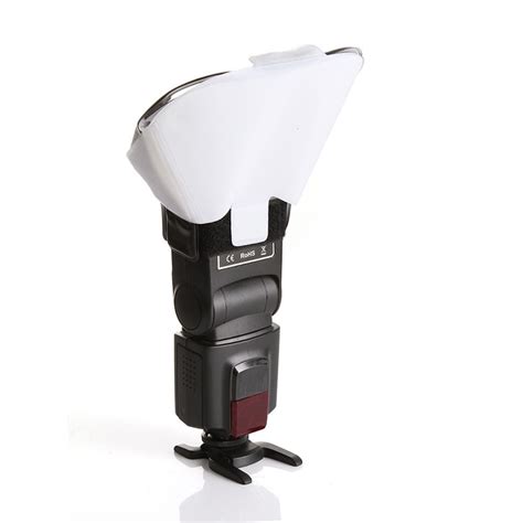 Universal Speedlight Flash Light Bounce Diffuser With 3 Colors