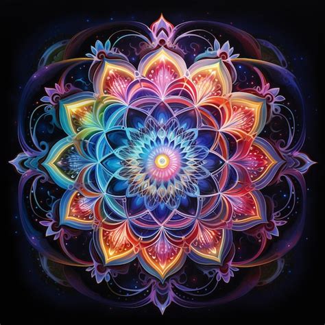 a colorful flower with many colors generative ai premium ai generated