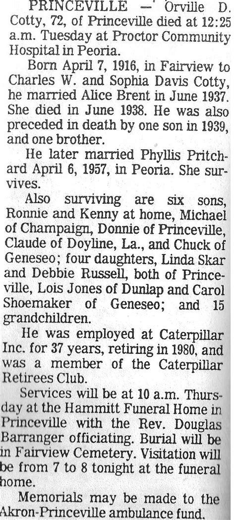 Orville Davis Cotty 1916 1988 Memorial Find A Grave