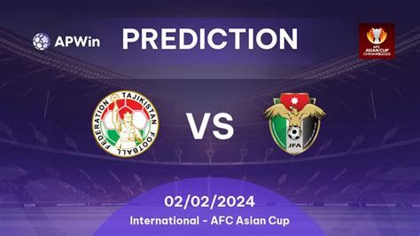 Prediction Tajikistan Vs Jordan 16112023 International Wc