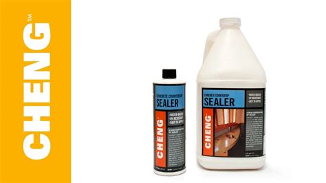 How To Seal Concrete Countertops With Cheng Concrete Sealer Youtube