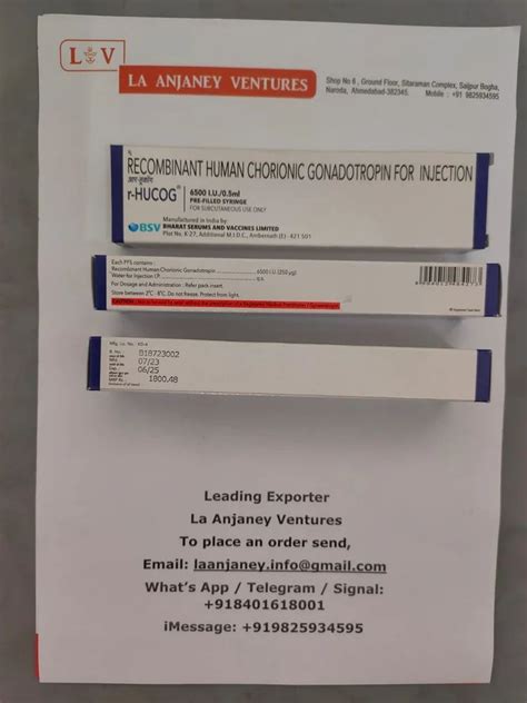 R Hucog Recombinant Human Growth Hormone Injection At ₹ 1500box In