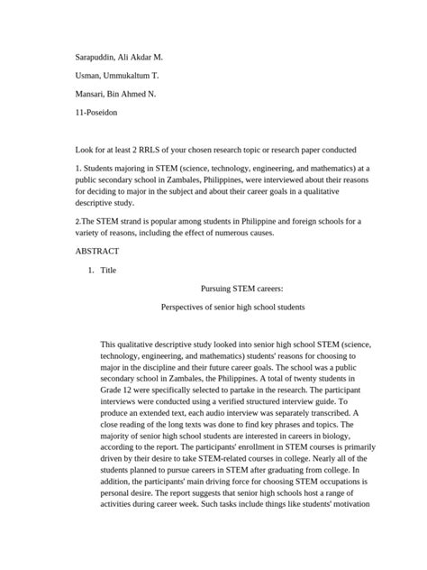 Rrl Pdf Science Technology Engineering And Mathematics Teachers