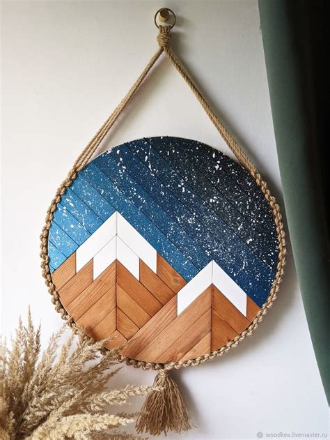 Панно Круглое панно Горы купить в интернет магазине Ярмарка Мастеров по цене 4000 ₽ Oru04ru