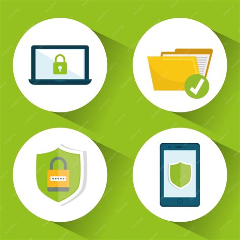 Premium Vector Privacy And Security System Graphic Icons