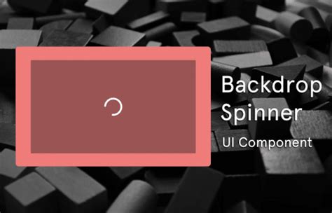 Backdrop Spinner Component Backendless Marketplace
