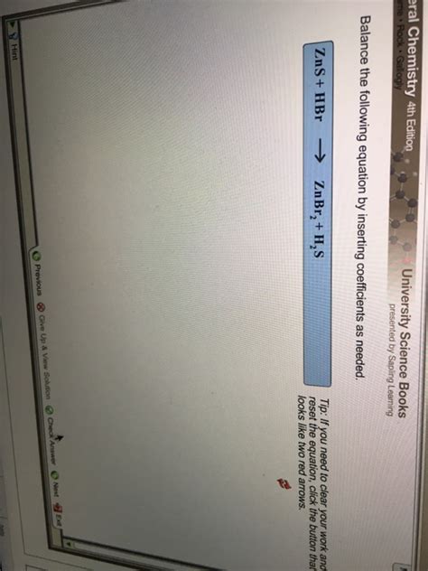 Solved Write The Balanced Chemical Equation For The Reaction Chegg