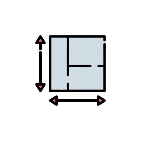 A Square With A Line Drawn Around It Vector Art At Vecteezy