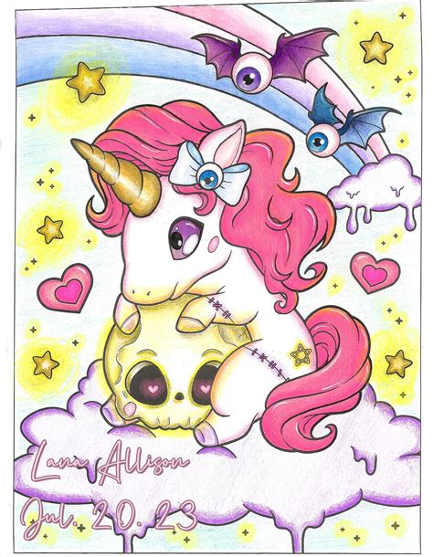 From Creepy Fantasy Kawaii Pastel Goth Coloring Book By Leriza May