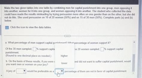 Solved Make The Two Given Tables Into One Table By Combining Chegg Com
