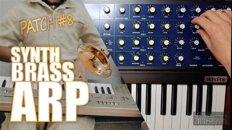 Behringer Monopoly Synth Brass Arp Tutorial Deutsch English Subs Patch Sheet Youtube