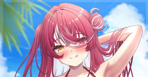 宝鐘マリン 水着船長🏴‍☠️ Suicabar72仕事募集中のイラスト Pixiv