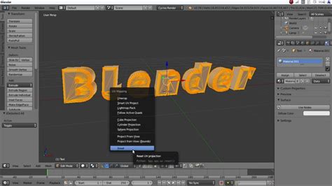 Tutorial Cara Membuat Text Di Blender Youtube