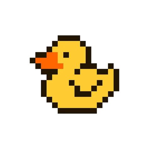 ᐈ Pato pixel art vectores de stock ilustraciones pato de pixel