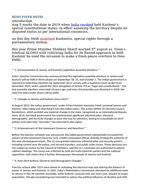 Kashmir Issue Pdf Bharatiya Janata Party Pakistan