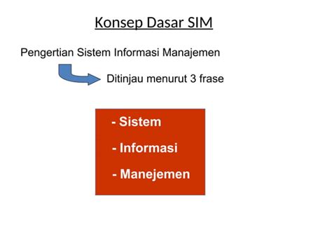 Sistem Informasi Manajemen Materi Pertama Ppt