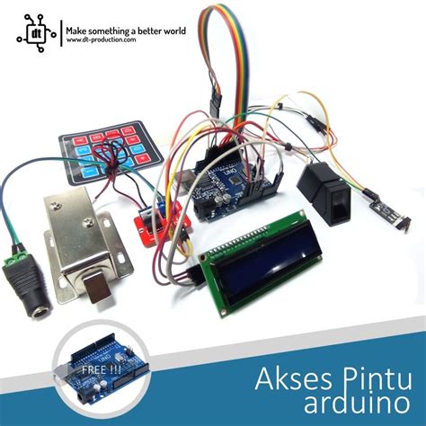 jual sistem door lock fingerprint keypad arduino shopee indonesia