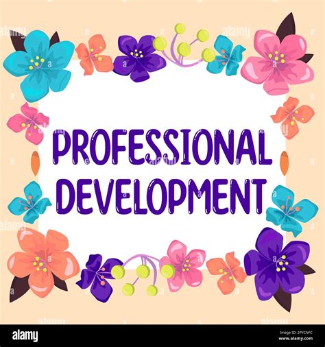 Conceptual Caption Professional Development Business Idea Learning To Earn Or Maintain Mastery