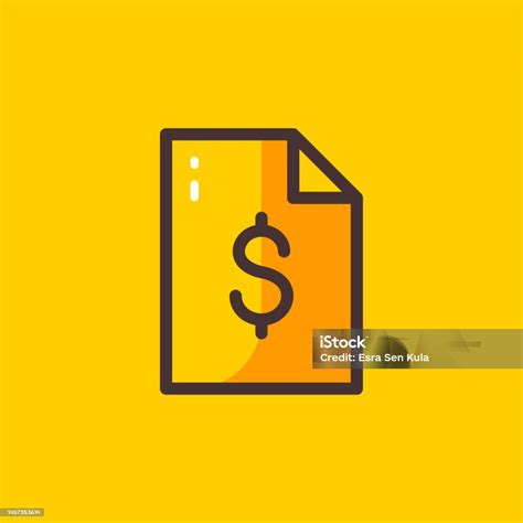 Desain Ikon Garis Datar Warna Faktur Dengan Stroke Yang Dapat Diedit